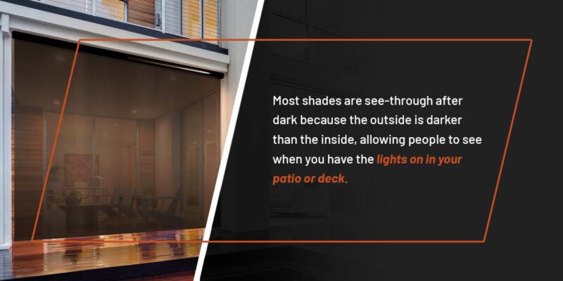 Can You See Through Solar Shades at Night? - Shading Texas
